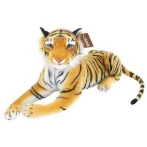 jesonn realistic giant stuffed animals tiger plush toys,brown,27.5" or 70 centimeter,1pc