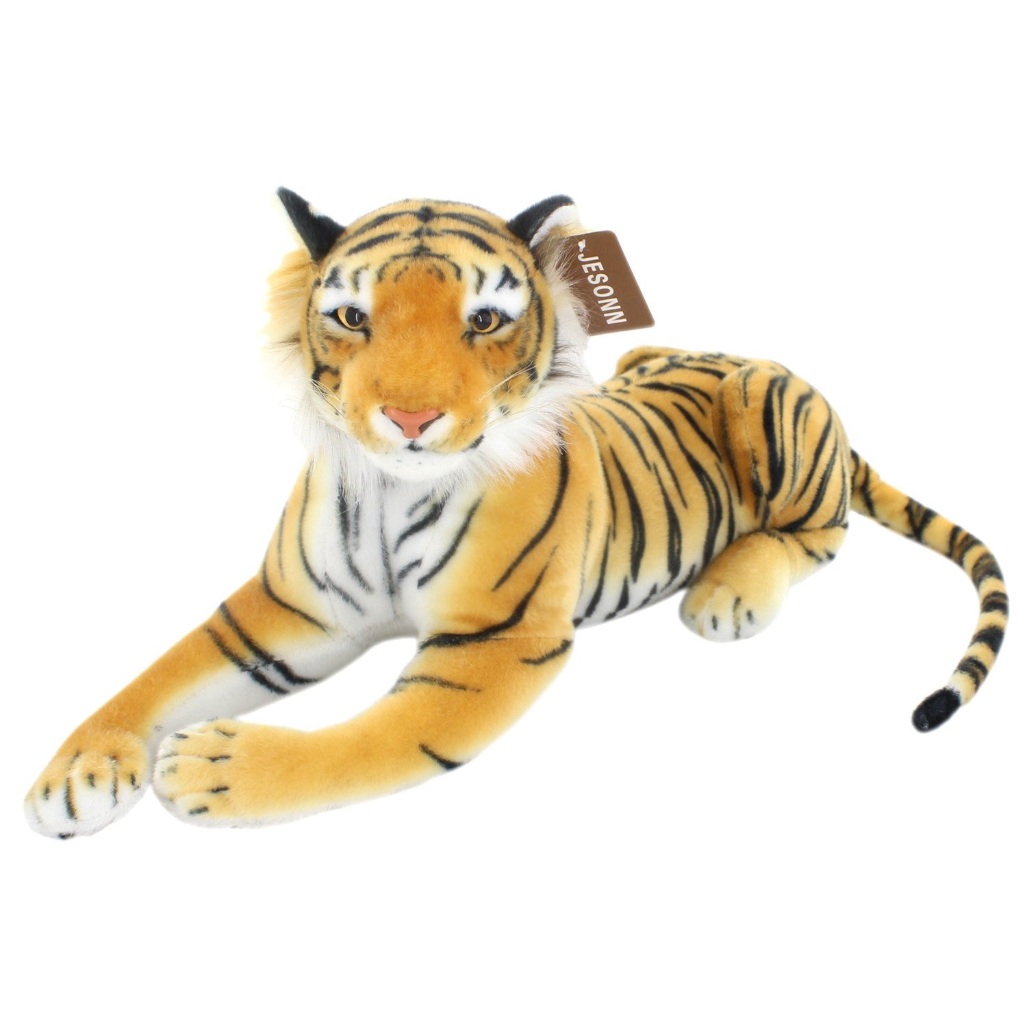 JESONN Realistic Giant Stuffed Animals Tiger Plush Toys,Brown,27.5" or 70 Centimeter,1PC