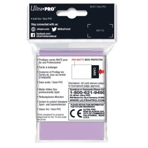 Ultra Pro Sleeves Pro-Matte D12 Card Game (Lilac)