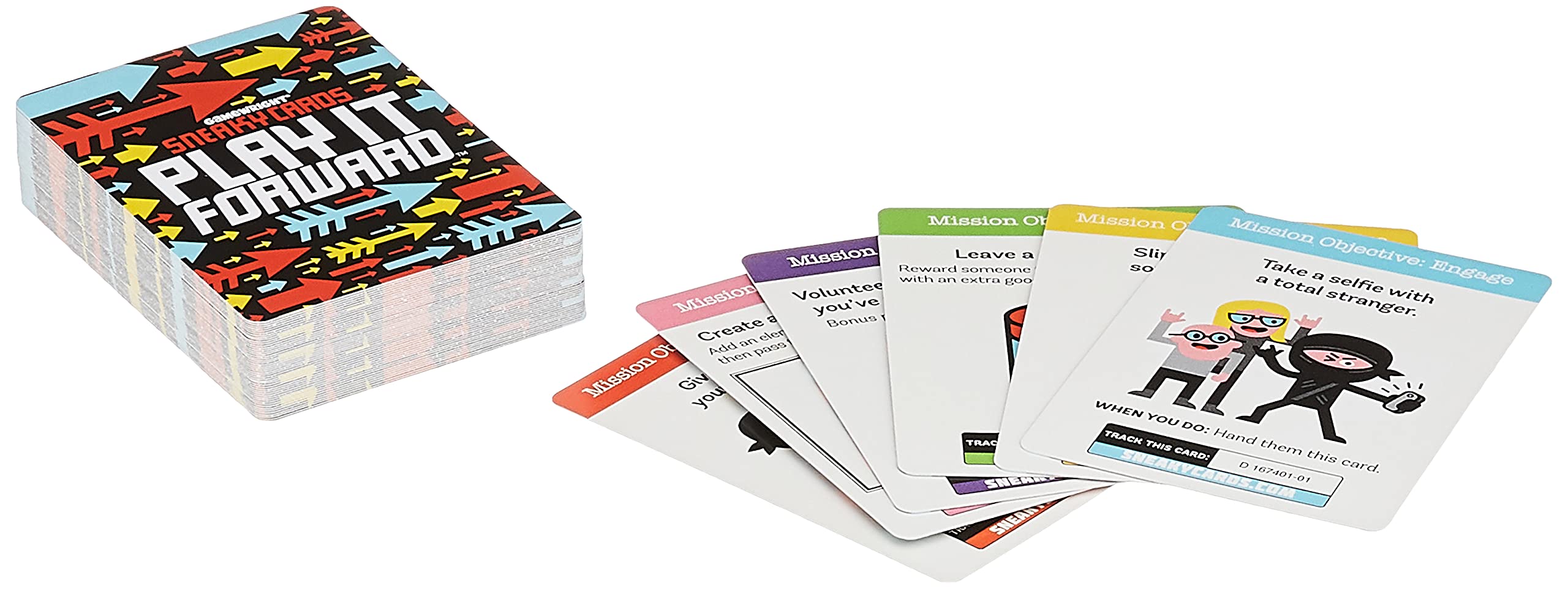 Gamewright Sneaky Cards Card Game, Multi-colored, 5"