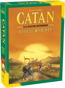 catan cities & knights board game 5-6 player extension | strategy game | adventure game | family game for adults and kids | ages 12+ | 2-6 players | avg. playtime 60-90 minutes | made by catan studio