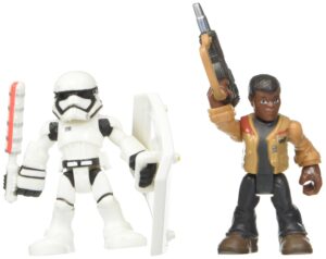 playskool heroes galactic heroes star wars resistance finn (jakku) & first order stormtrooper