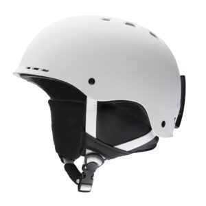 smith holt helmet – adult all-season helmet – lightweight protection for skiing, skating, snowboarding & snowsports – for men & women – matte white, medium