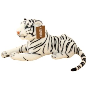 jesonn realistic stuffed animals soft plush toy tiger beige for kids birthday gifts,13.5" or 35cm,1pc