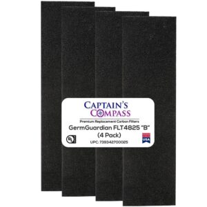 captains compass replacement flt4825 carbon pre filter b 4-pack for use with the germguardian ac4800 series (4)