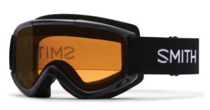 smith optics cascade classic unisex snow winter goggle - black, gold lite