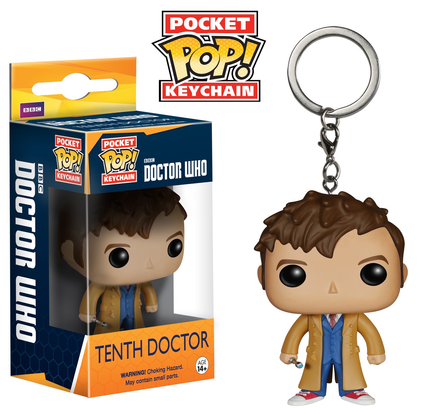 Funko Doctor Who - Dr #10 Action Figure Pocket Pop Keychain