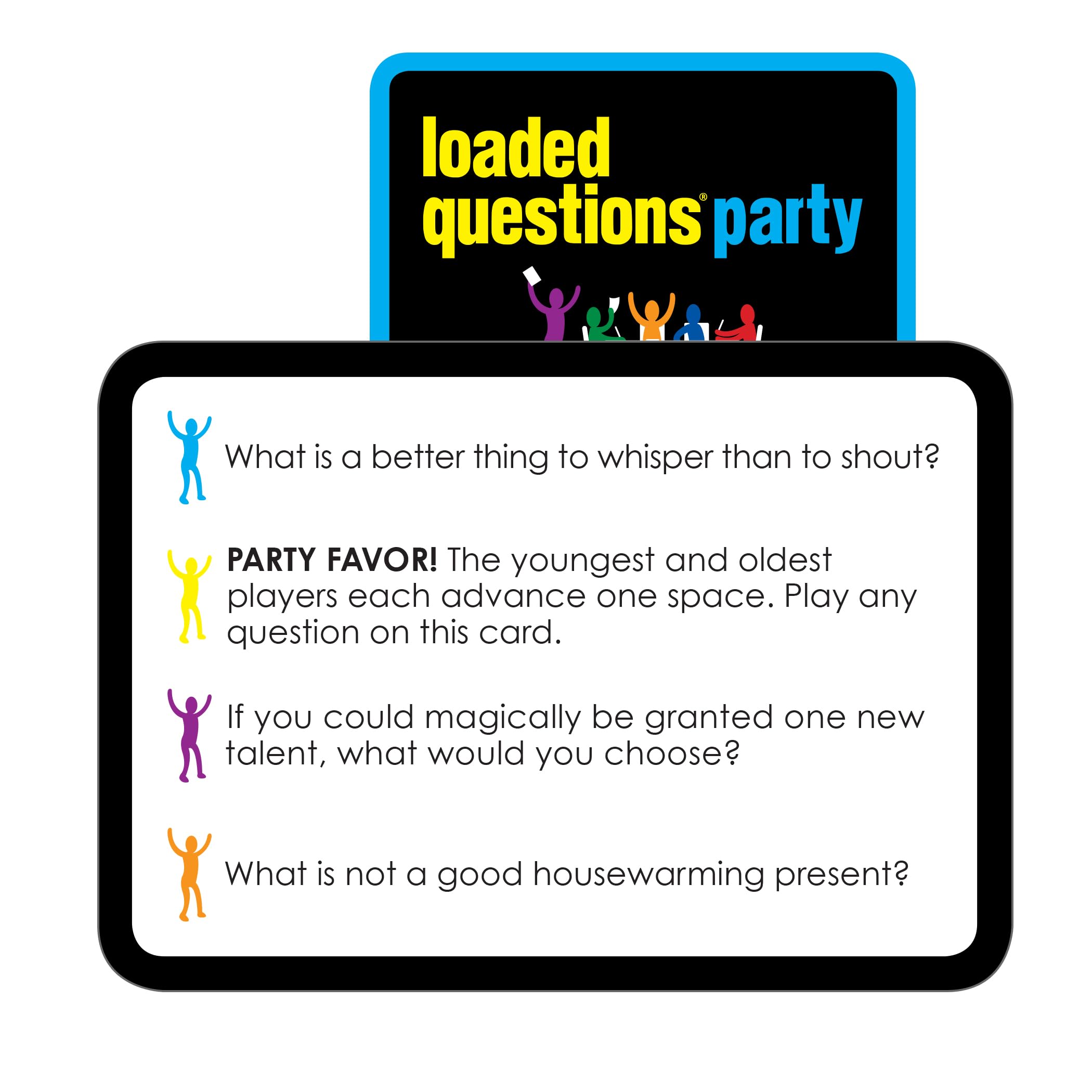 All Things Equal, Inc. Loaded Questions Party - An Epic Party Game of Fun Questions, Personal Answers and Instant Laughter, 4 to 8 Players