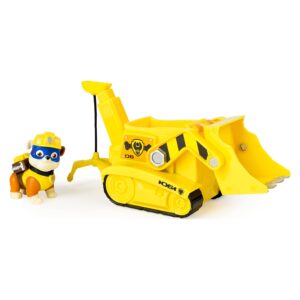 paw patrol super pup rubble's crane, vehicle and figure