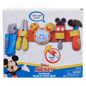 Disney Mickey Toodles Talk'n Toolbelt and Kids Play Tool Accessories for Dress Up and Pretend Play, Kids Toys for Ages 3 Up by Just Play