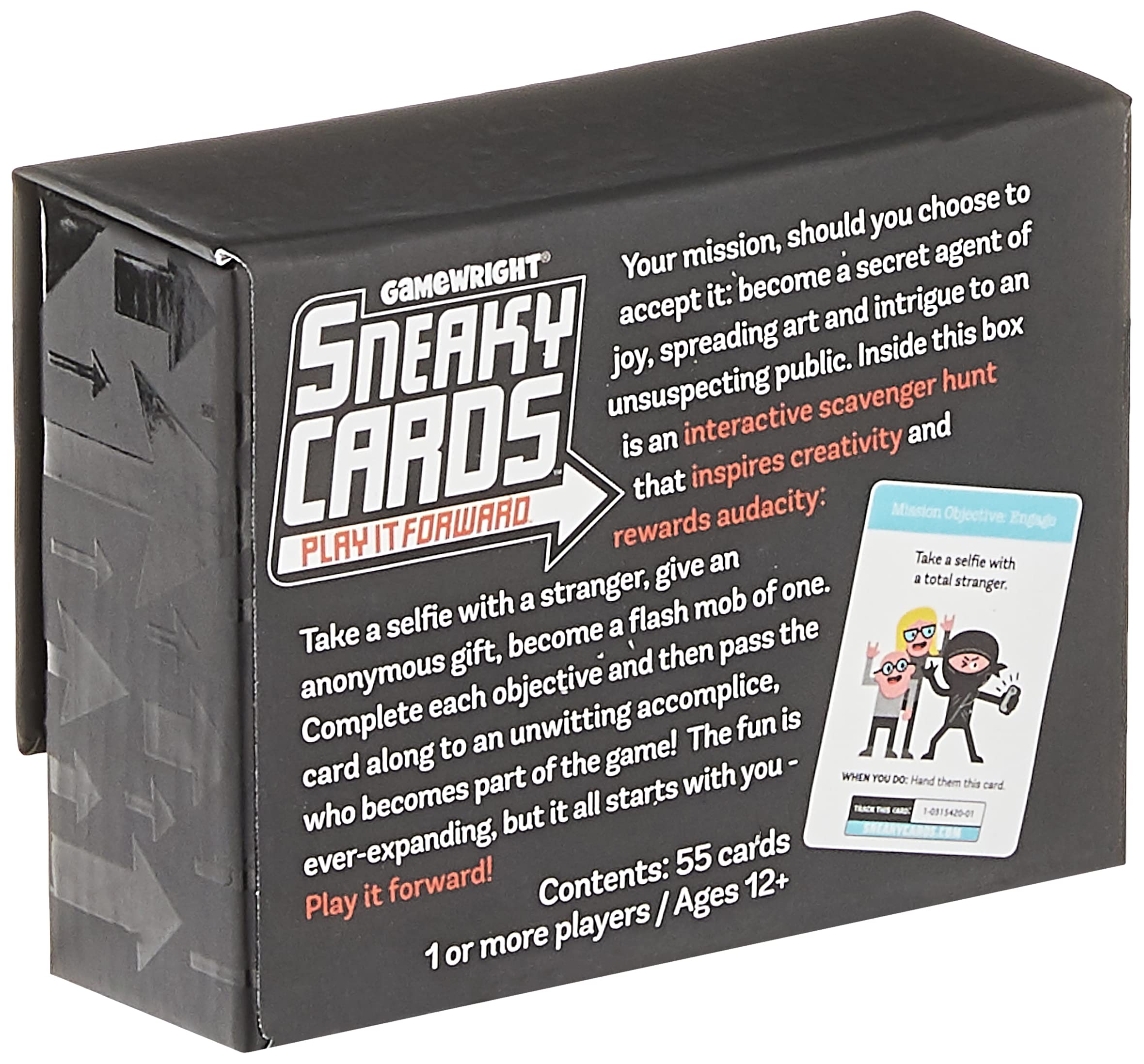 Gamewright Sneaky Cards Card Game, Multi-colored, 5"