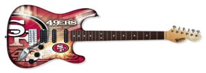 woodrow guitar by the sports vault nfl san francisco 49ers northender electric guitar