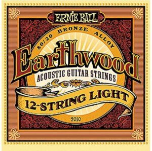 ernie ball guitar strings | 12 string | acoustic | 3 sets | earthwood | light