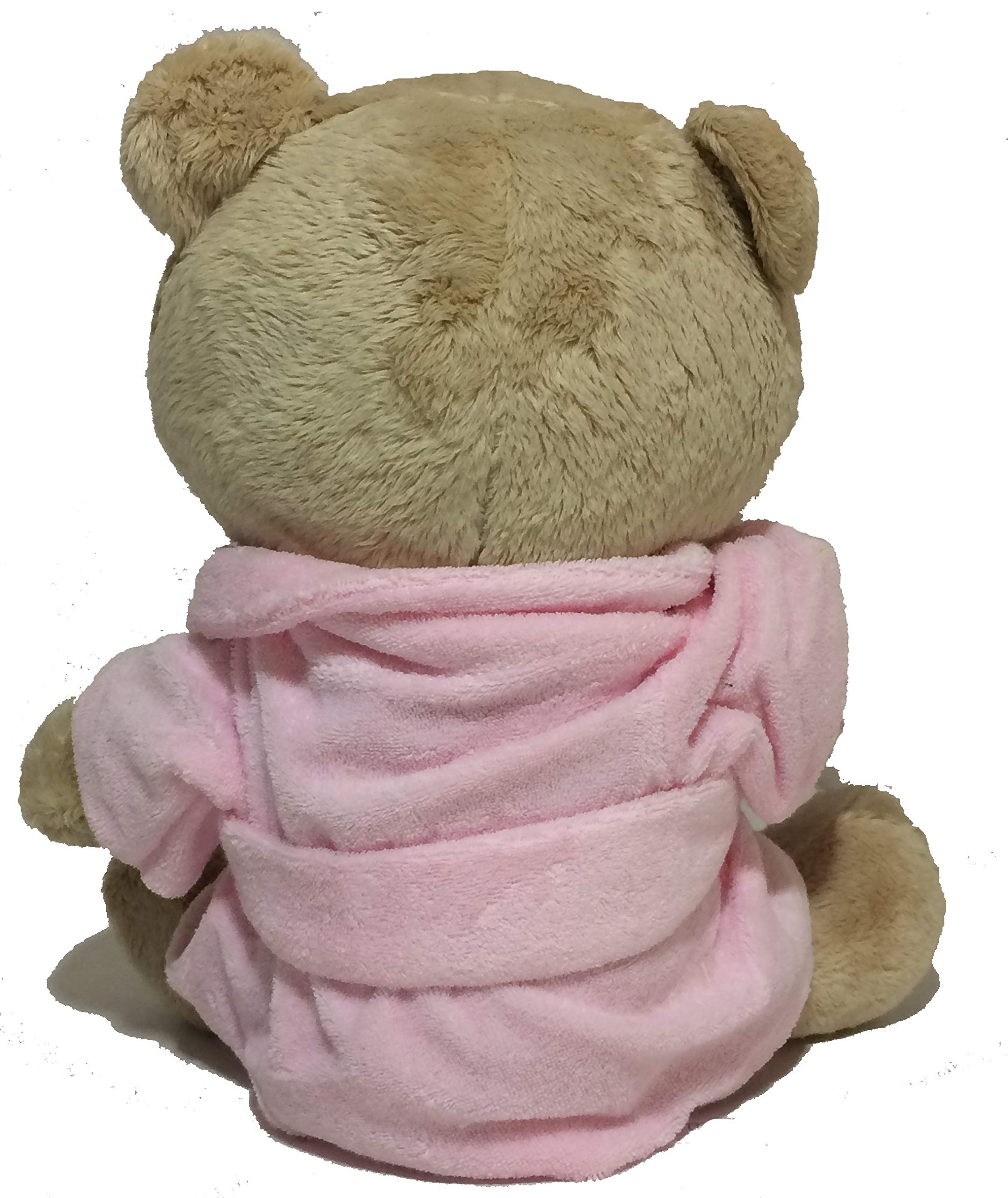 Ganz 10.5" Get Well Teddy with Pink Robe Plush