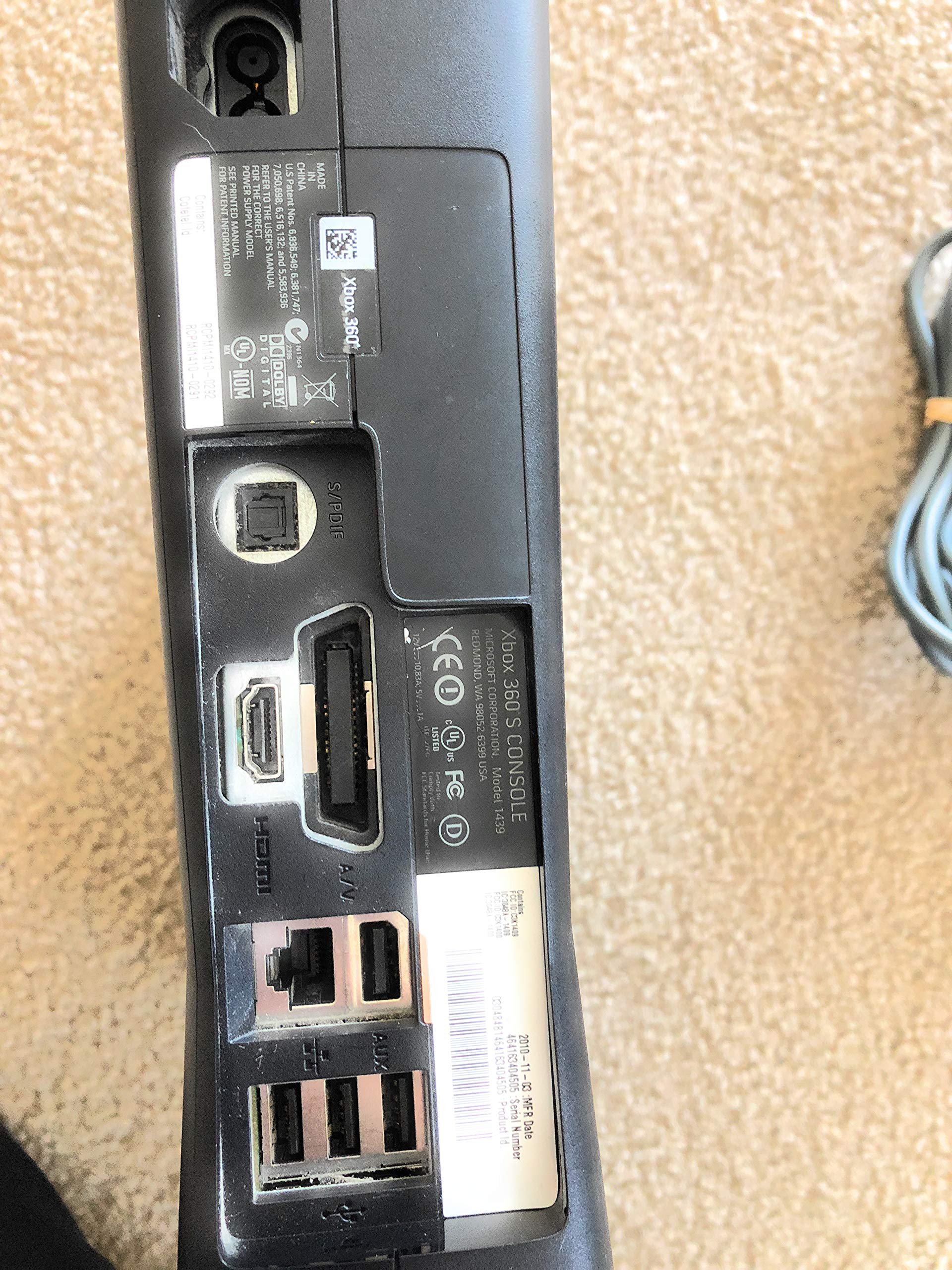 Xbox 360 Model 1439 (CONSOLE AND POWER WIRE ONLY)