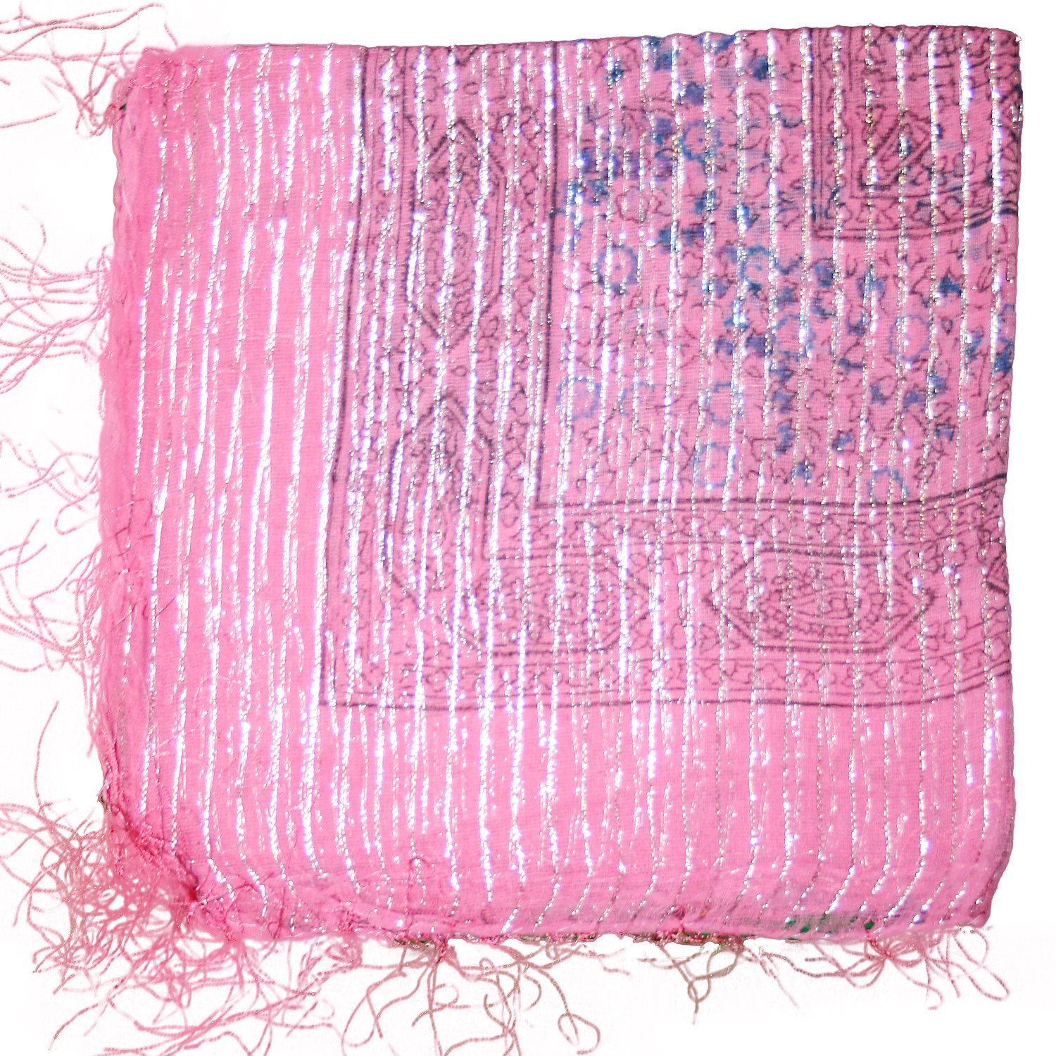 Jon's Imports Pink Israeli Tichel Hair Cover Chemo Wrap Headscarf Scarves 100% Cotton Design