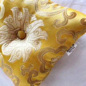 F699 Silk Brocade Cushion Pillow for Tibetan Singing Bowl Hand Made in Nepal