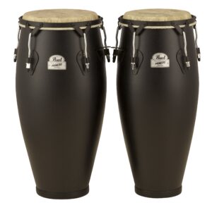 pearl pfc202edu649 10-inch and 11-inch primero field percussion fiberglass conga set without stand