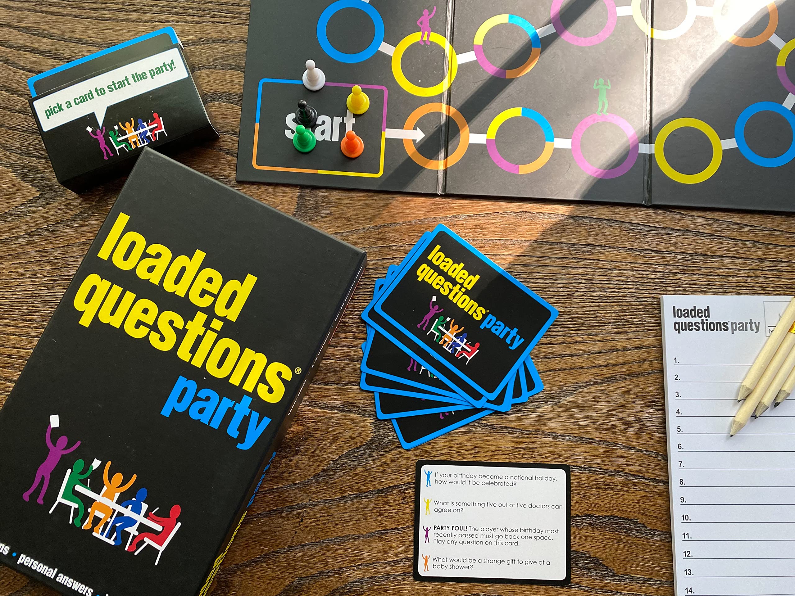 All Things Equal, Inc. Loaded Questions Party - An Epic Party Game of Fun Questions, Personal Answers and Instant Laughter, 4 to 8 Players