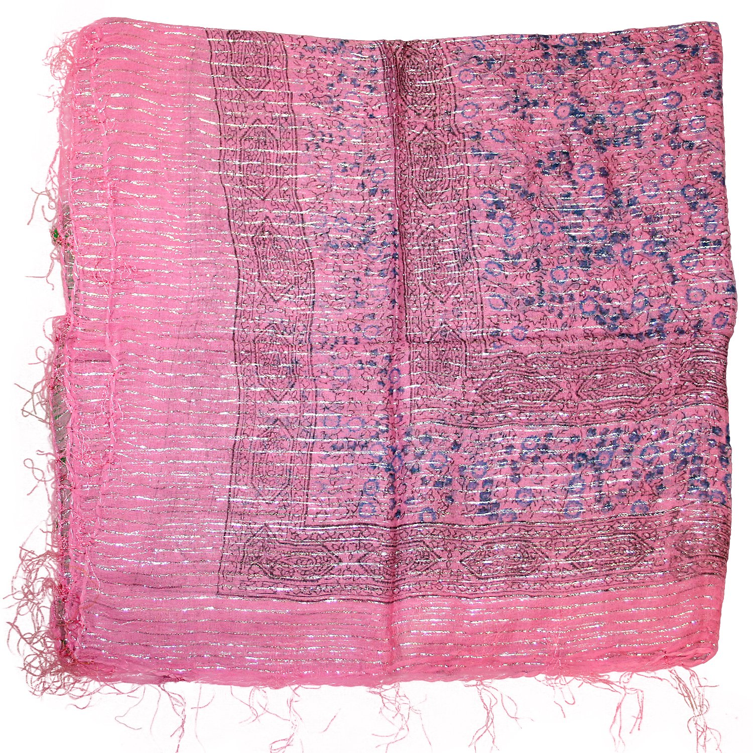 Jon's Imports Pink Israeli Tichel Hair Cover Chemo Wrap Headscarf Scarves 100% Cotton Design