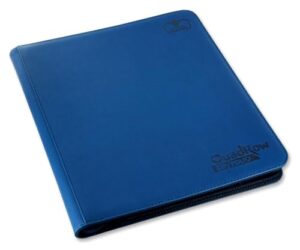 ultimate guard zipfolio 480 – 24 pocket xenoskin (quadrow) blue