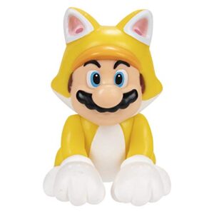 world of nintendo 91424 2.5" cat mario action figure