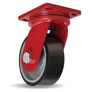 hamilton enhanced precision super duty caster - 10"dia.x3"w wheel - 3900-lb. capacity - duralast xc polyurethane wheel - swivel