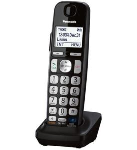 panasonic kxtgea20b digital cordless handset for tge210/230/240/260/270 series, black (renewed)