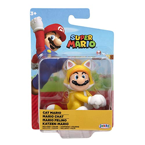 World of Nintendo 91424 2.5" Cat Mario Action Figure