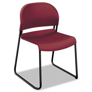 hon 4031mbt gueststacker series chair, mulberry with black finish legs, 4/carton (hon4031mbt)