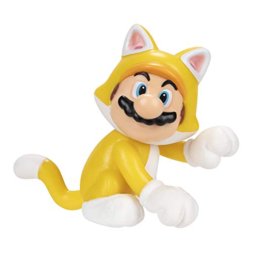 World of Nintendo 91424 2.5" Cat Mario Action Figure