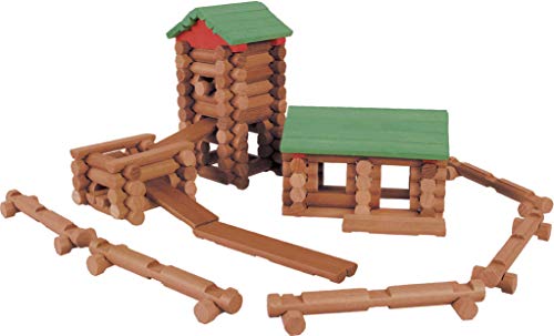 LINCOLN LOGS Collector's Edition Village Set - 327 Real Wood Pieces, Ages 3+, Retro Building Toy for Boys/Girls, Creative Construction Game