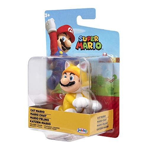 World of Nintendo 91424 2.5" Cat Mario Action Figure