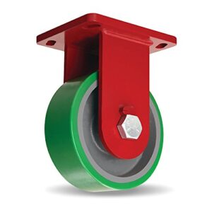 hamilton enhanced precision super duty caster - 8"dia.x3"w wheel - 2500-lb. capacity - duralast polyurethane wheel - rigid