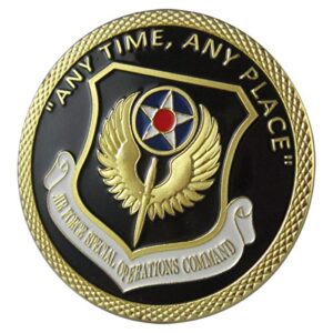 usaf air force special operations command “any time, any place” gp coin 1082#