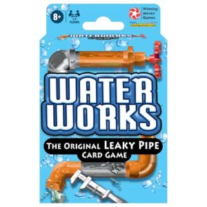 Winning Moves Games Classic Waterworks USA, Leaky Pipe Card Game, for 2 to 4 Players, Ages 8+