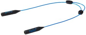 cablz monoz zipz classic stainless steel cable, blue, 14"