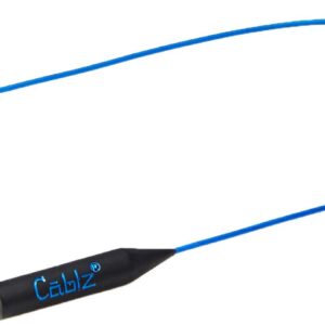 Cablz Monoz Zipz Classic Stainless Steel Cable, Blue, 14"