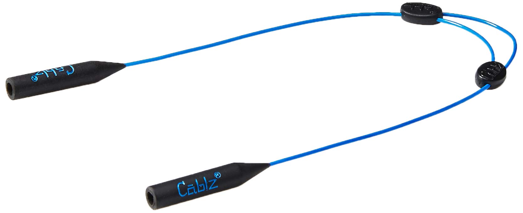 Cablz Monoz Zipz Classic Stainless Steel Cable, Blue, 14"