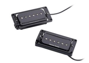 seymour duncan 11303-03-b2 p-rails with flat triple shot set (flat top) - black