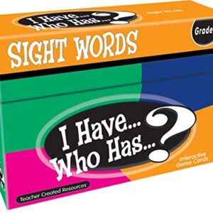 Teacher Created Resources I Have, Who Has Sight Words Game, Grade 1, Multi