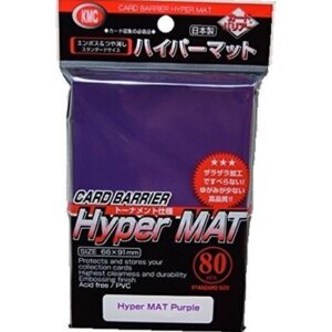 KMC Hyper Matte Sleeves Purple ×5 Sets (5 Packs/Total 400 Sheets) (Japan Import)