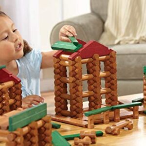 LINCOLN LOGS Collector's Edition Village Set - 327 Real Wood Pieces, Ages 3+, Retro Building Toy for Boys/Girls, Creative Construction Game