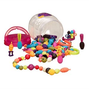 B. toys – Pop Arty! 150 Pcs- Jewlery Making Kit- Creative Pop Snap Bead Set for Kids –DIY Craft Jewelry Making Kit –Necklaces, Rings, Bracelets – 4 Years +