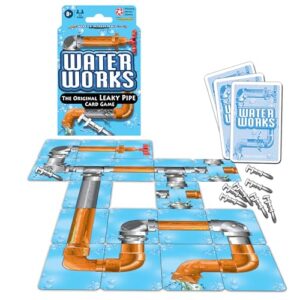 winning moves games classic waterworks usa, leaky pipe card game, for 2 to 4 players, ages 8+