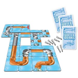 Winning Moves Games Classic Waterworks USA, Leaky Pipe Card Game, for 2 to 4 Players, Ages 8+