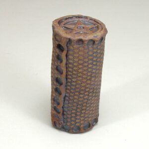 Pentacle Clay Pottery Ritual Rattle, Handmade Altar Shaker