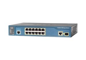 cisco catalyst 3560cx-12pc-s network switch, 12 gigabit ethernet (gbe) ports, 8 poe+ outputs, 240w poe budget, 2 1g sfp and 2 1g copper uplinks, enhanced limited (ws-c3560cx-12pc-s)