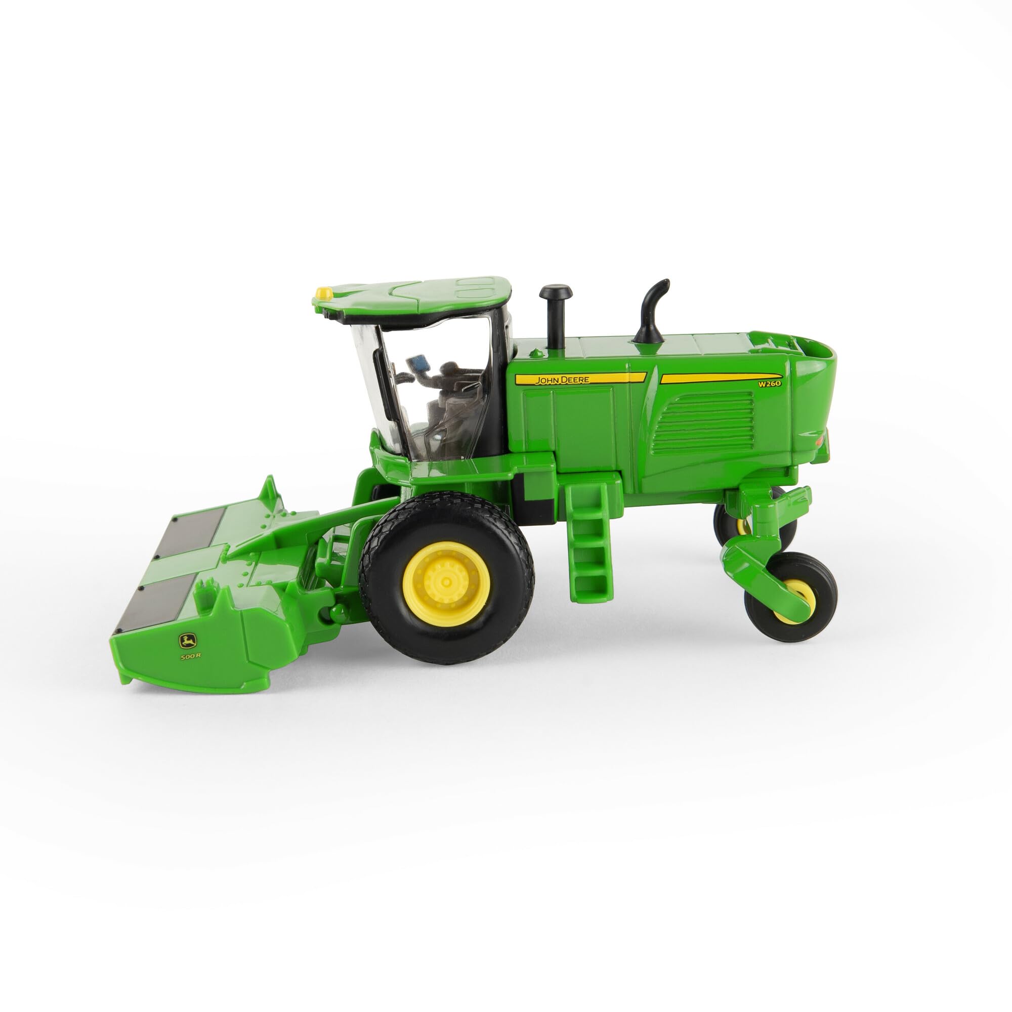 ERTL John Deere W260 Windrower Tractor Toy Replica - 1:64 Scale - Die-Cast Metal and Durable Plastic - Collectible Farm Toys - Ages 3 Years and Up, Green