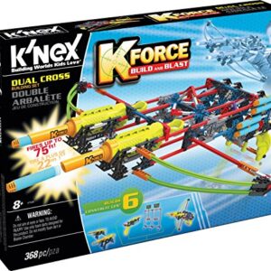 K’NEX K-FORCE Build and Blast® – Dual Cross Building Set – 368 Pieces – Ages 8+ – Engineering Education Toy